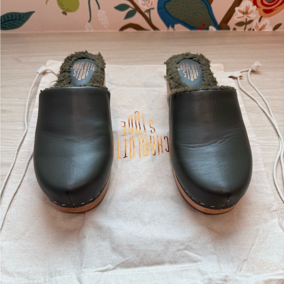 Charlotte Stone | Shoes | Charlotte Stone Martino Sherpa Clog In Dark ...